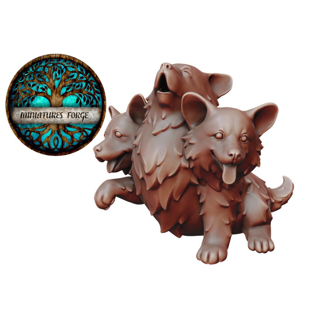 Mb Baby Monster Cerberus Dungeons and Dragons Mini - Etsy