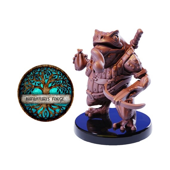 Em Toad Folk Crossbow Epic Miniatures Get FREE Wooden RPG | Etsy