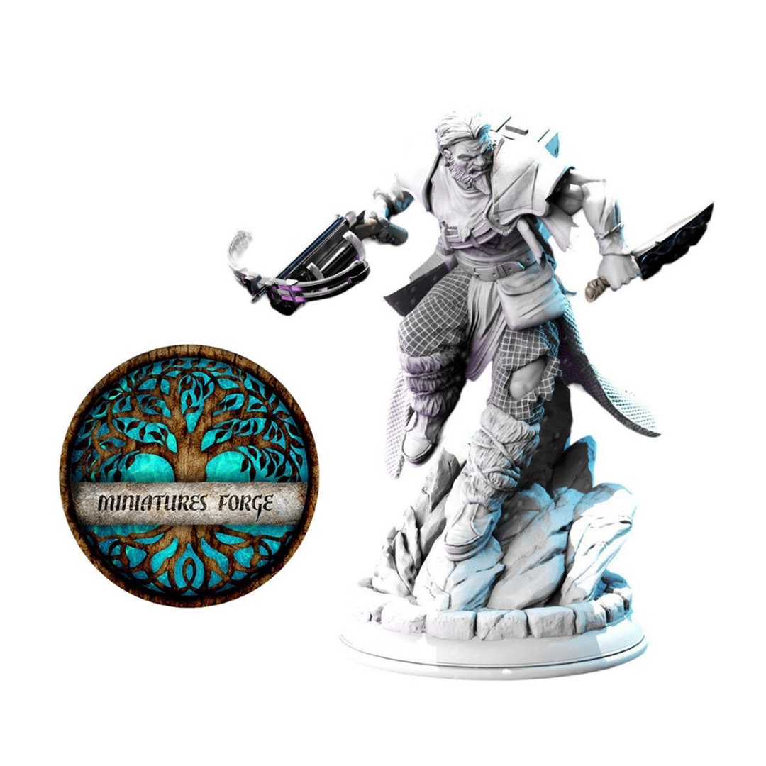 Ranger Miniature Assasin With Necrotic Variant Jorrick Dms Dungeons And Dragons Mini Etsy
