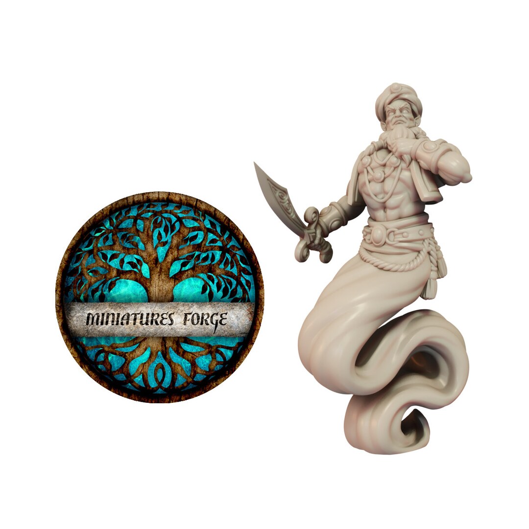 Vv Djinn Miniature Dungeons and Dragons Mini - Etsy