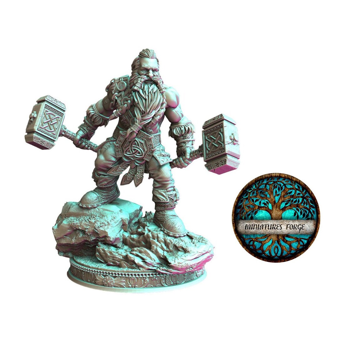 Dwarf Barbarian Miniature Mathias Dms Dungeons and Dragons Mini - Etsy