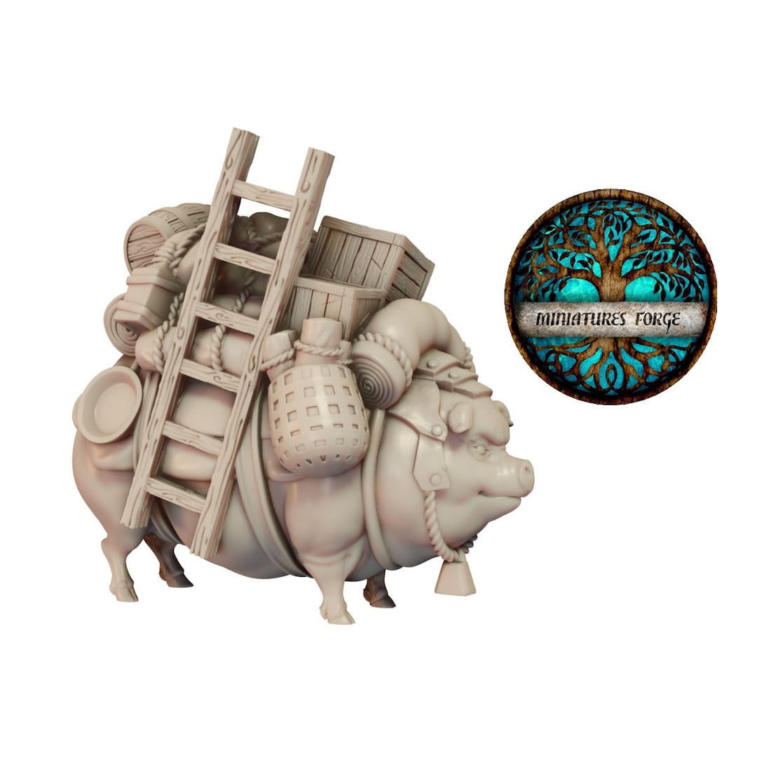 Rp Pig Male Miniature Get FREE Wooden RPG Engraved BOX Miniatures for ...