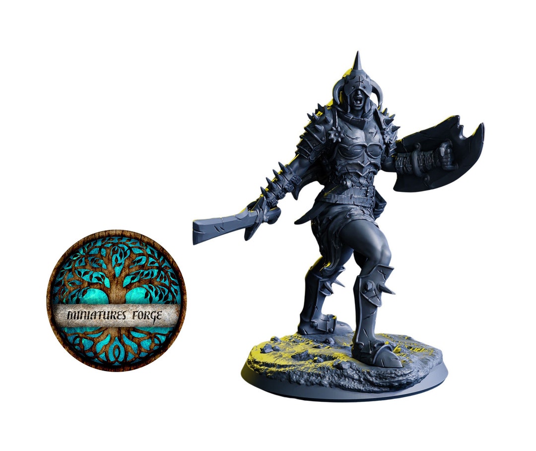 Fog Fanged Deserter Female Dungeons and Dragons Mini - Etsy