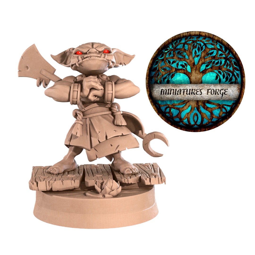 Btb Goblin Monk Miniature Dungeons and Dragons Mini Goblin Miniature - Etsy