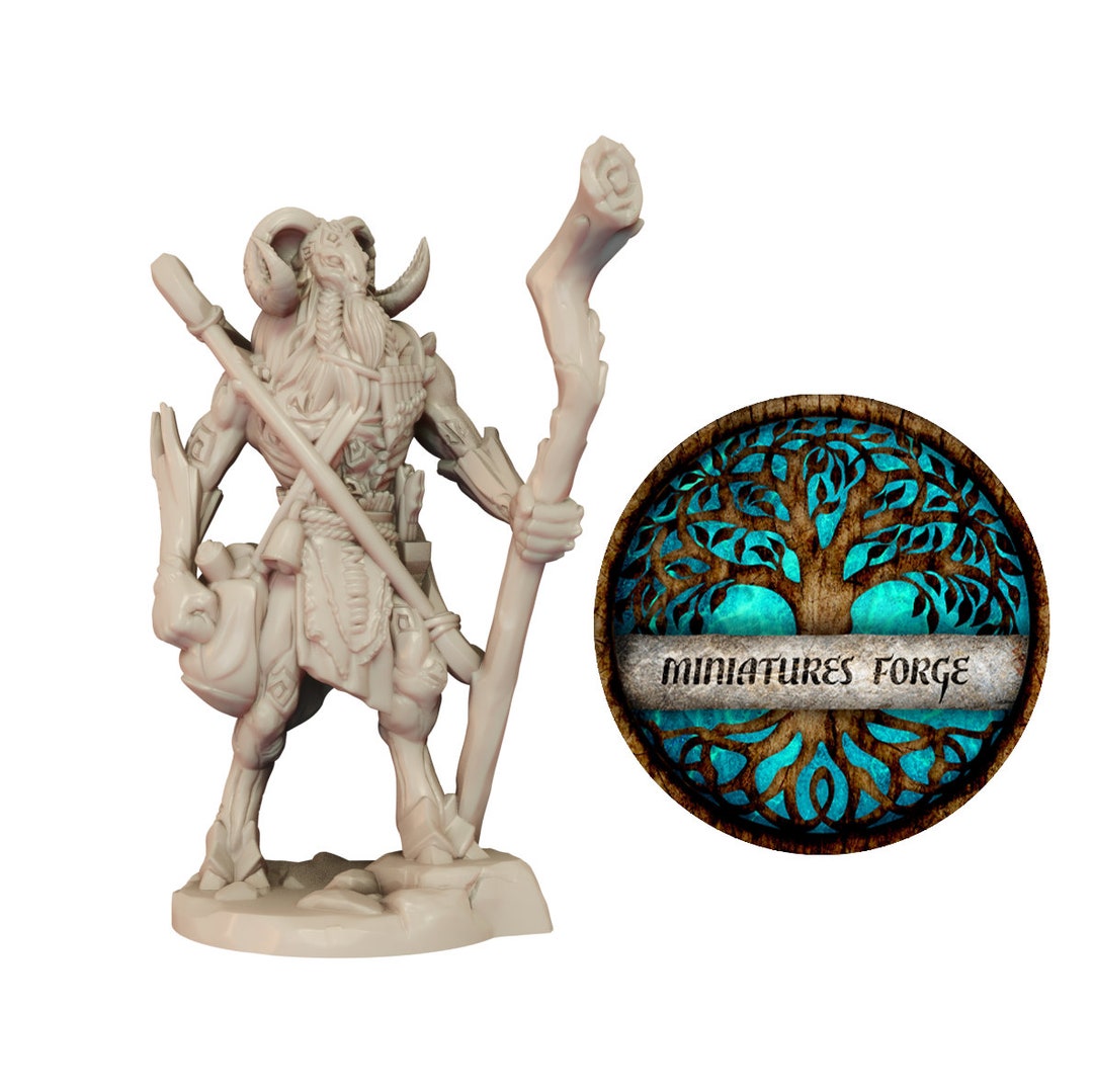 Rp Cursed Faun Miniature Dungeons and Dragons Mini - Etsy