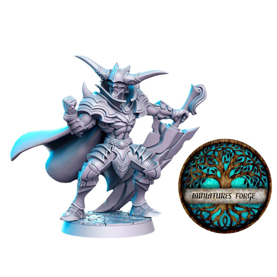 Rne Dhardan Evil Barbarian Dungeons and Dragons Mini - Etsy