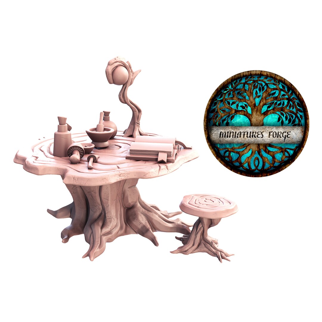 Druid Table Miniature Dungeons and Dragons Mini - Etsy