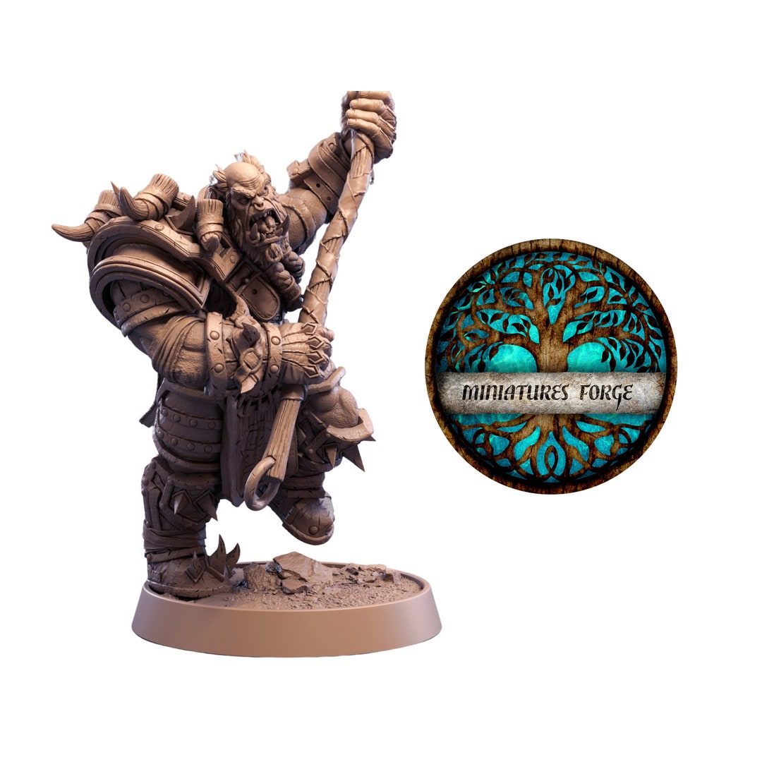 Db Orc Frogrik the Severer Goucher of Ogre Eye Miniature Dungeons and ...