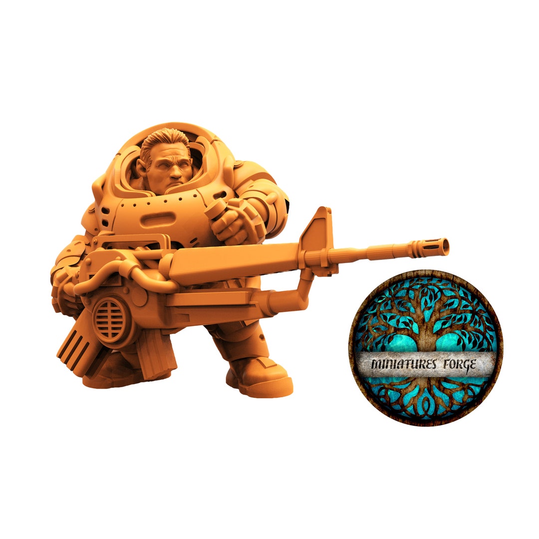 Pap Dwarf Space Major Dwarnold Halfzenegger Dungeons and Dragons Mini ...