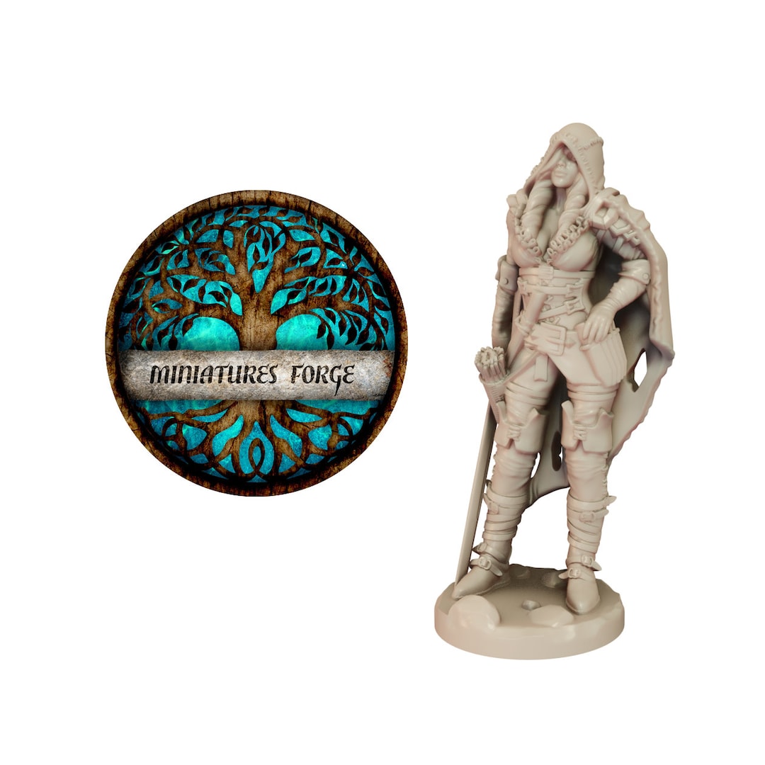 Rp Hooded Lycan Miniature Dungeons and Dragons Mini - Etsy