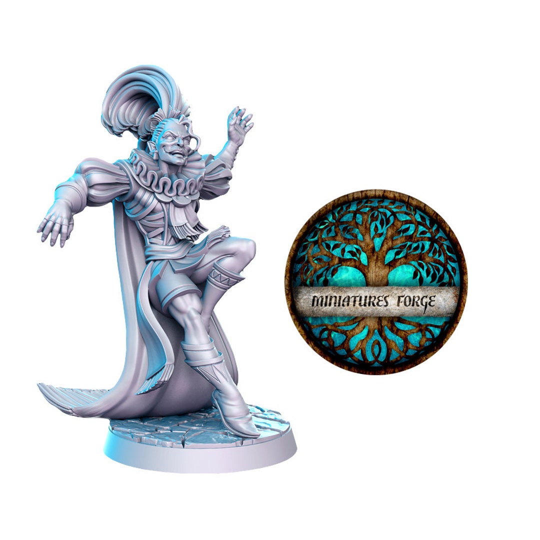 Rne Jester the Warlock Dungeons and Dragons Mini - Etsy