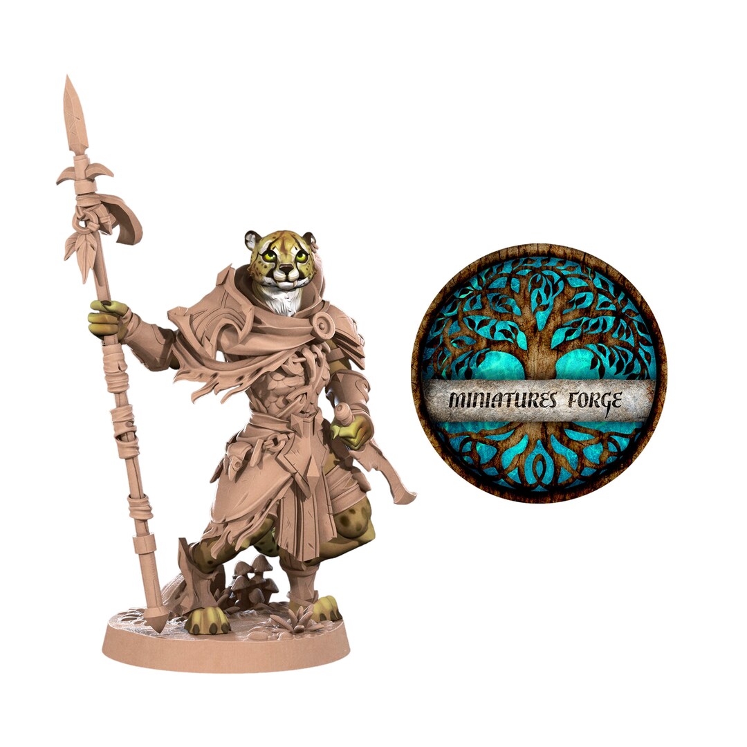 Btb Tabaxi Ranger Miniature Dungeons and Dragons Mini Ranger Hunter ...