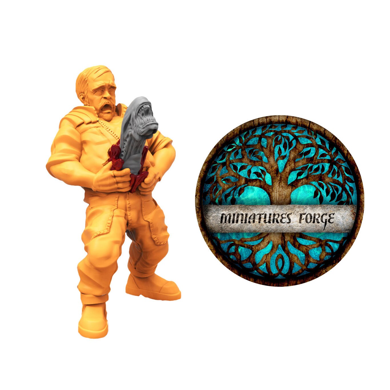 Pap Alien Belly Burster Surprised Victim Get FREE Wooden RPG - Etsy