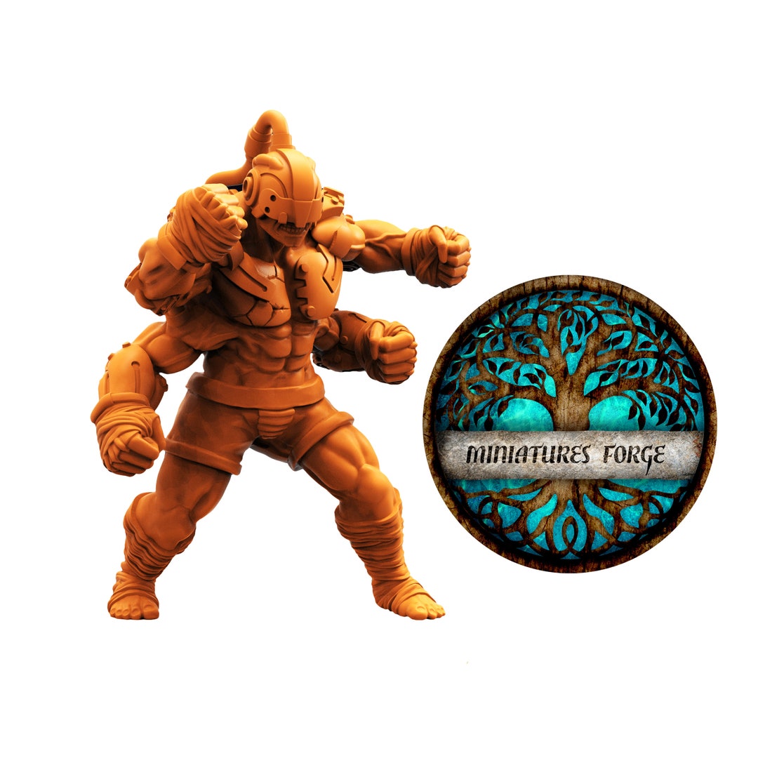 Pap Cyber Mma Fighter Gore Ro Dungeons and Dragons Mini Sc-fi ...
