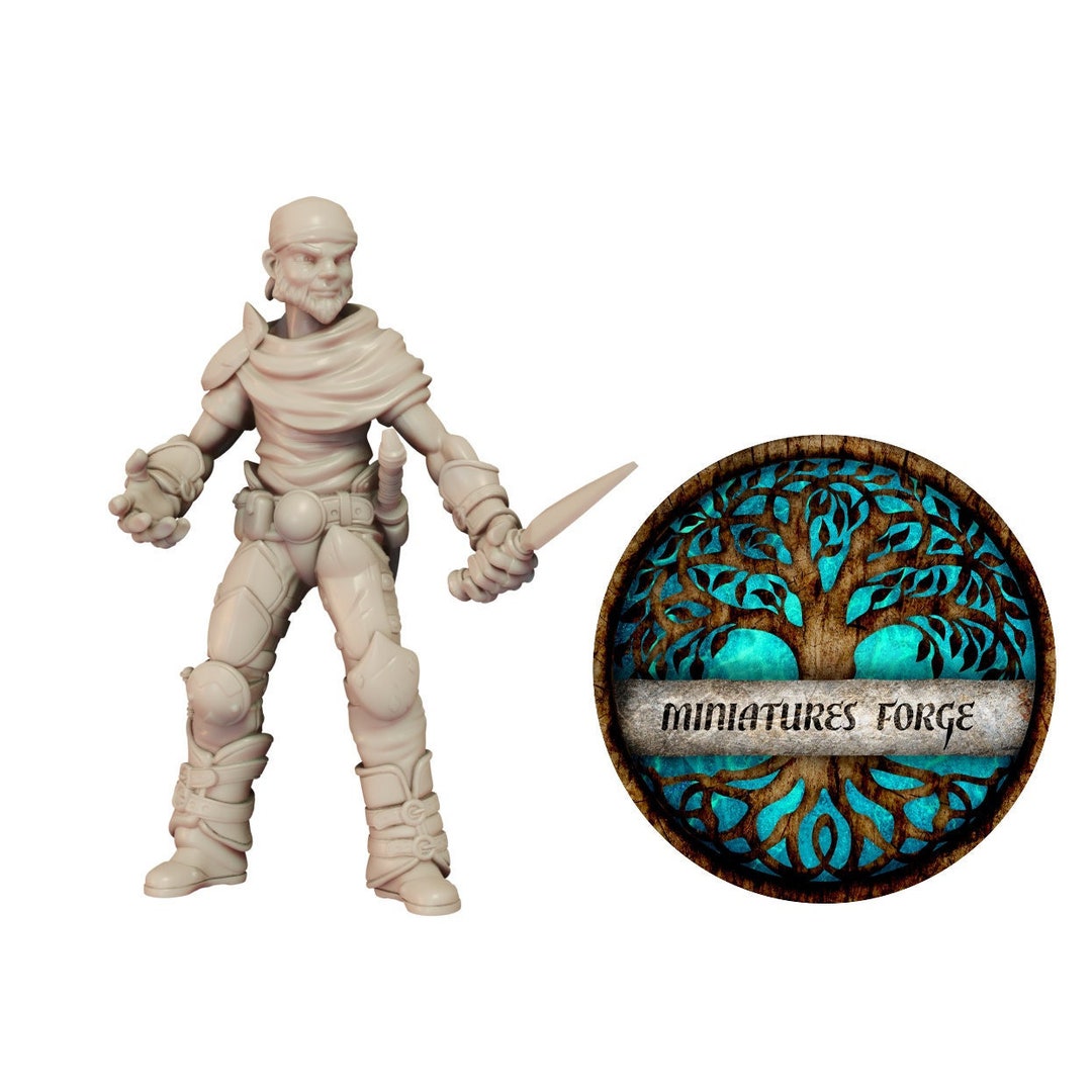 Cnp Bandit Melee Dagger 1 Miniature Dungeons and Dragons Mini Rpg and ...