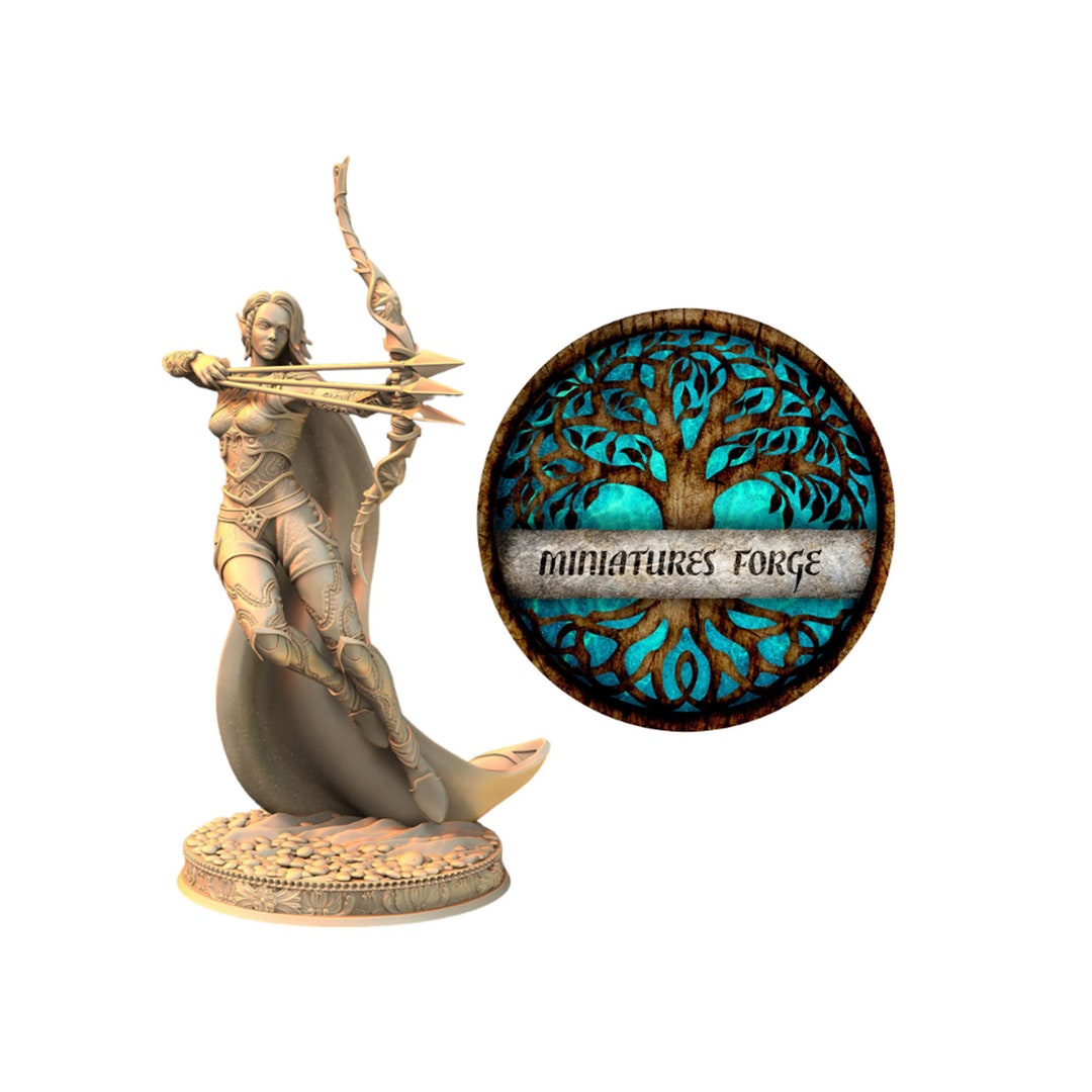 Elf Hunter Ranger Miniature Mini Divine Archer Sairena Dms Ranger ...