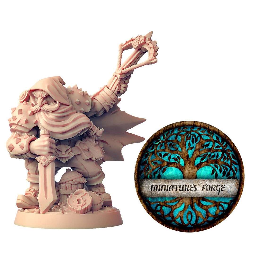 Ag Dwarf Rogue Miniature Assassin Dungeons and Dragons Mini - Etsy