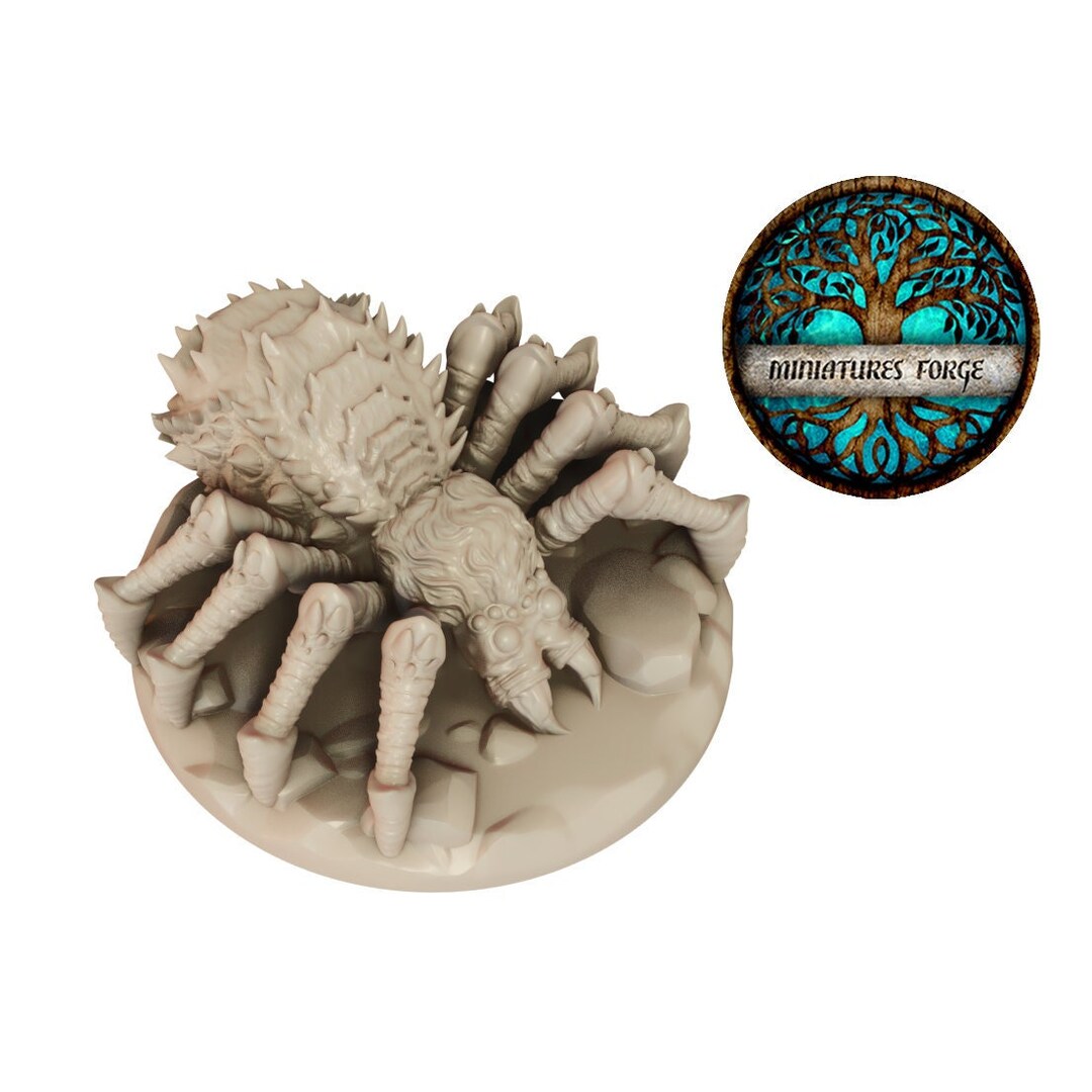 Rp Dire Spider 50mm Miniature Dungeons and Dragons Mini - Etsy