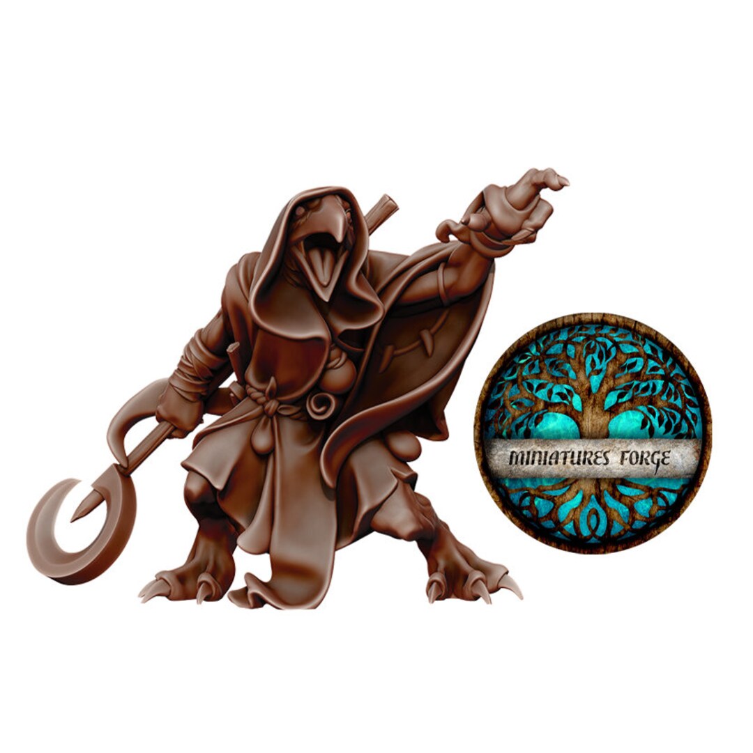 Mb Kenku Wizard Sorcerer Miniature Dungeons and Dragons Mini - Etsy