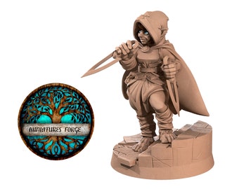 Halfling Rogue 28mm or 32mm Scale Dnd Miniature Dungeons and Dragons ...