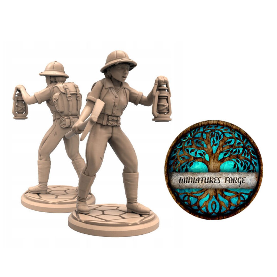 Cthulhu Investigator Explorer Miniature Dungeons and Dragons Mini - Etsy