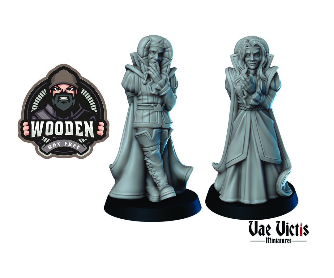 Human Illusionist Twin Dungeons and Dragons Mini - Etsy