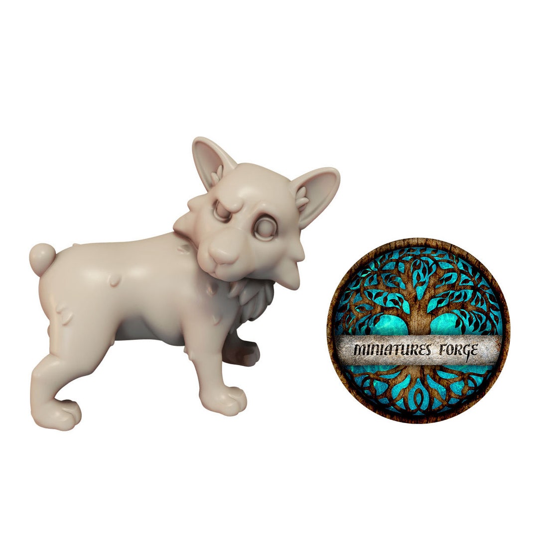 Dog Miniature Cnp Korg Bare A Compation Dungeons and Dragons Mini - Etsy