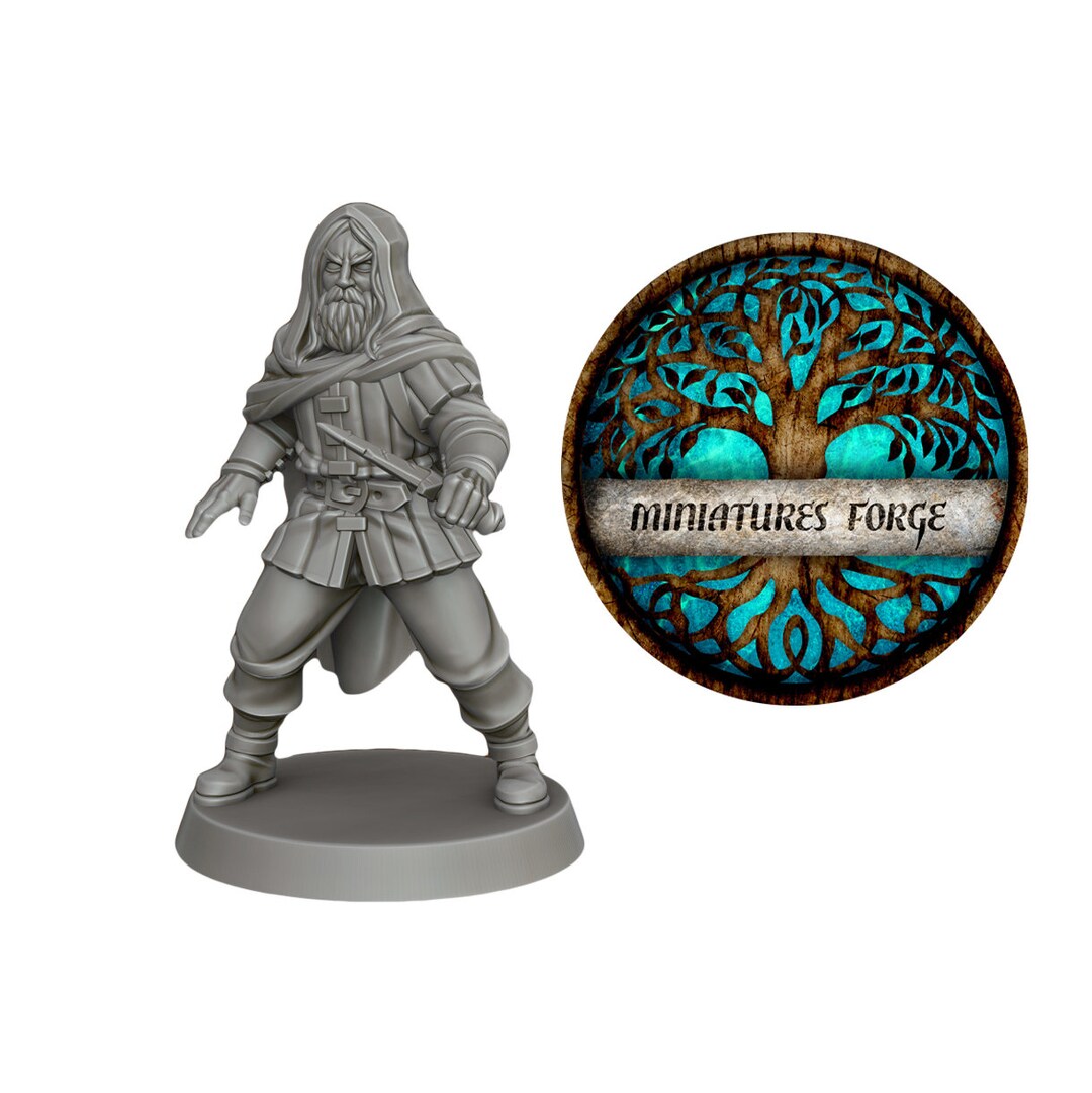Vv Armed Traveler Miniature Dungeons and Dragons Mini - Etsy