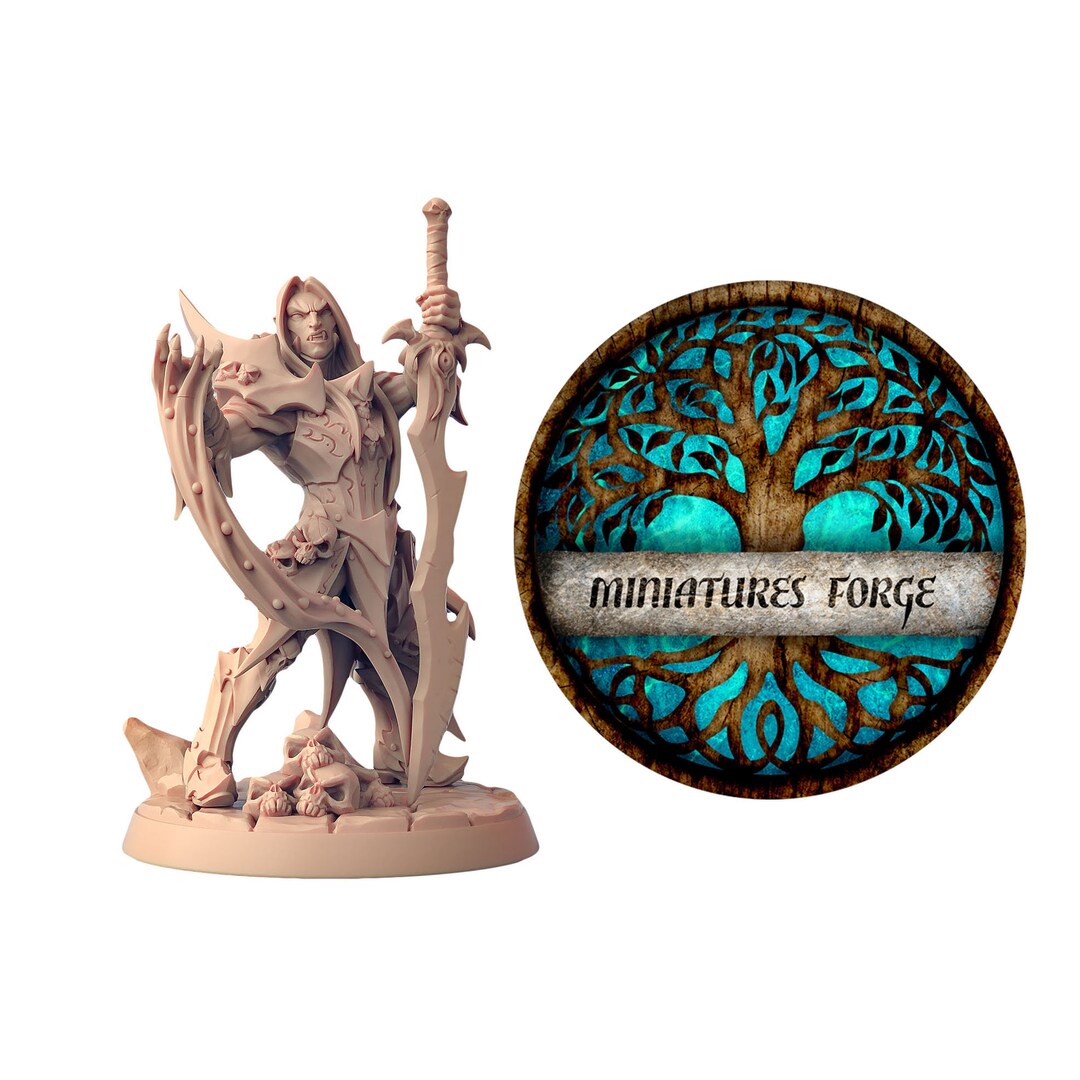 Ag Vampire Miniature Vladkeron Dungeons and Dragons Mini - Etsy