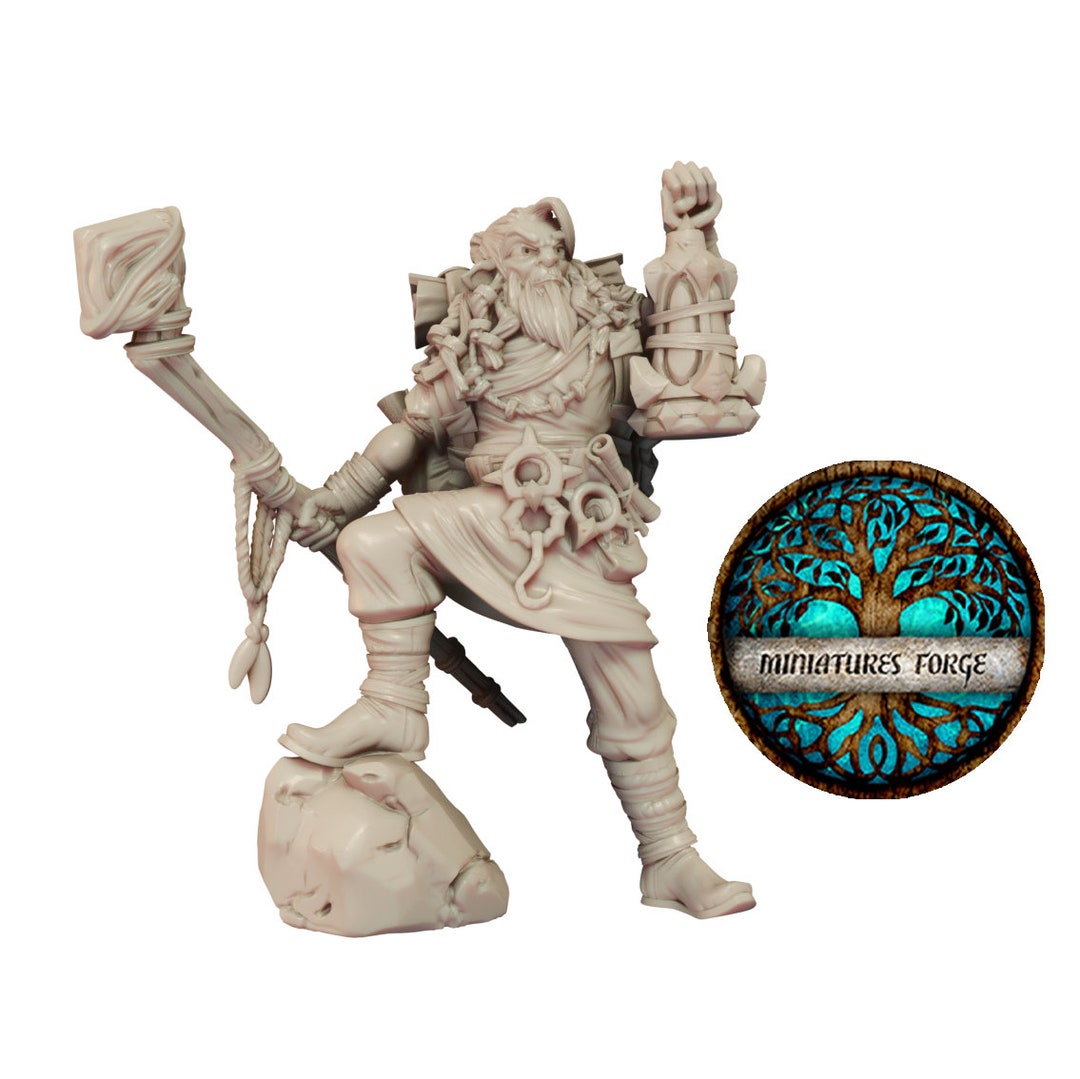Cnp Herren the Explorer Staff Miniature Dungeons and Dragons Mini Rpg ...