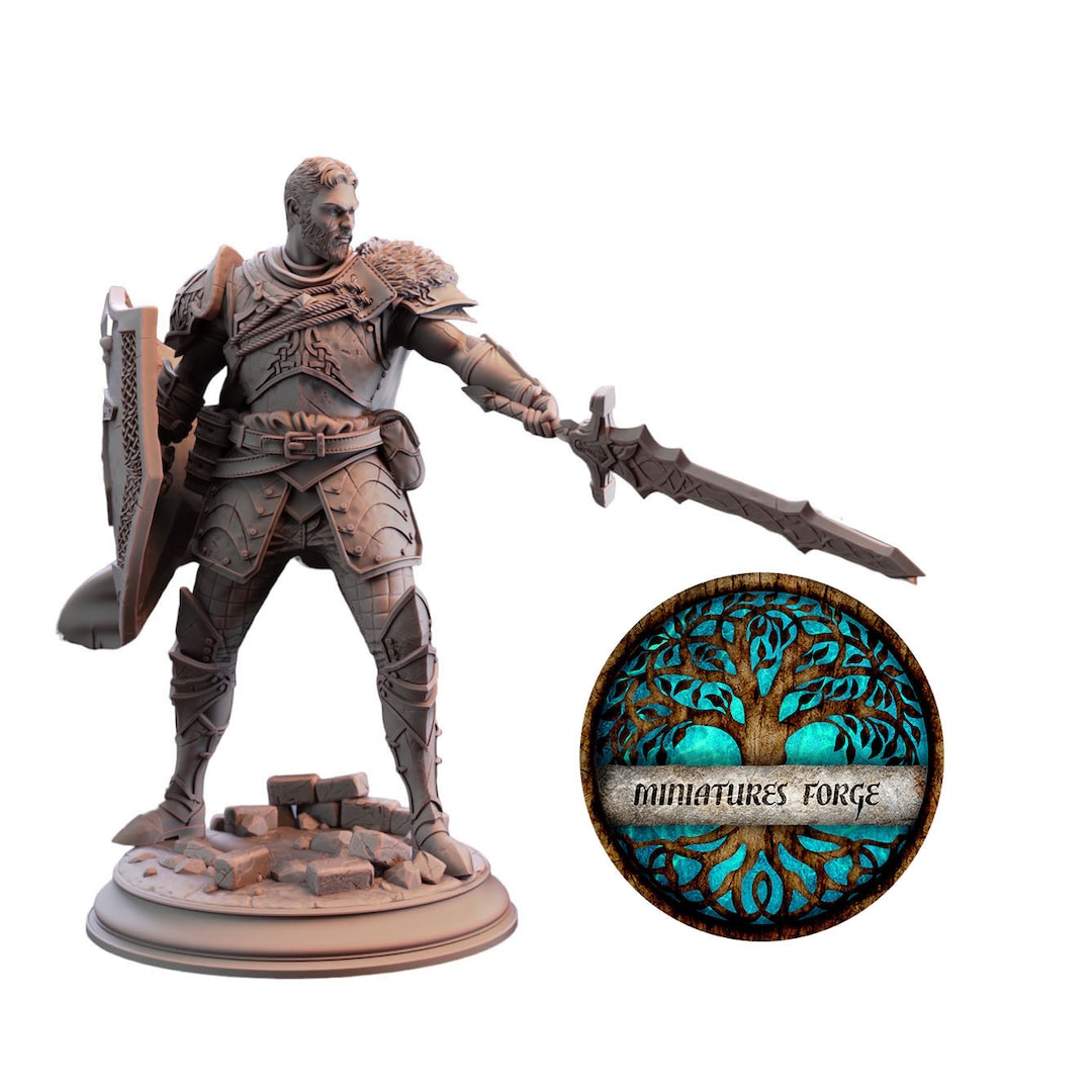 Nordic Nature Paladin Lizarin Dms Dungeons and Dragons Mini Cleric ...
