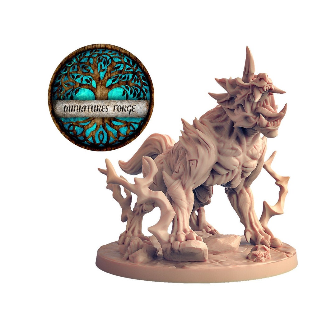 Thunder Wolf Miniature Dungeons and Dragons Mini - Etsy UK