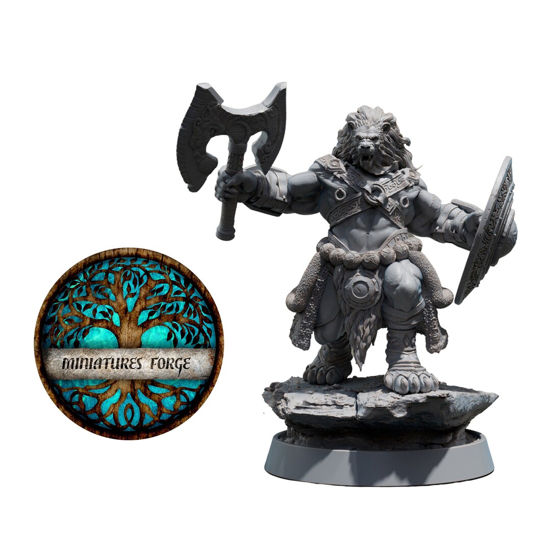 Db Lion King Dread Miniature Dungeons and Dragons Mini Rpg - Etsy