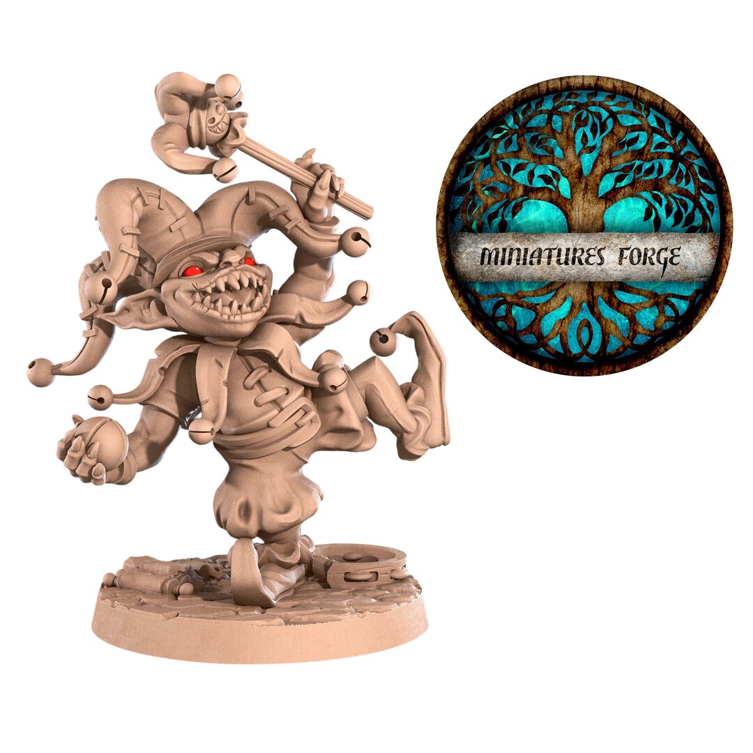 Btb Goblin Jester Miniature Dungeons and Dragons Mini Goblin Miniature ...