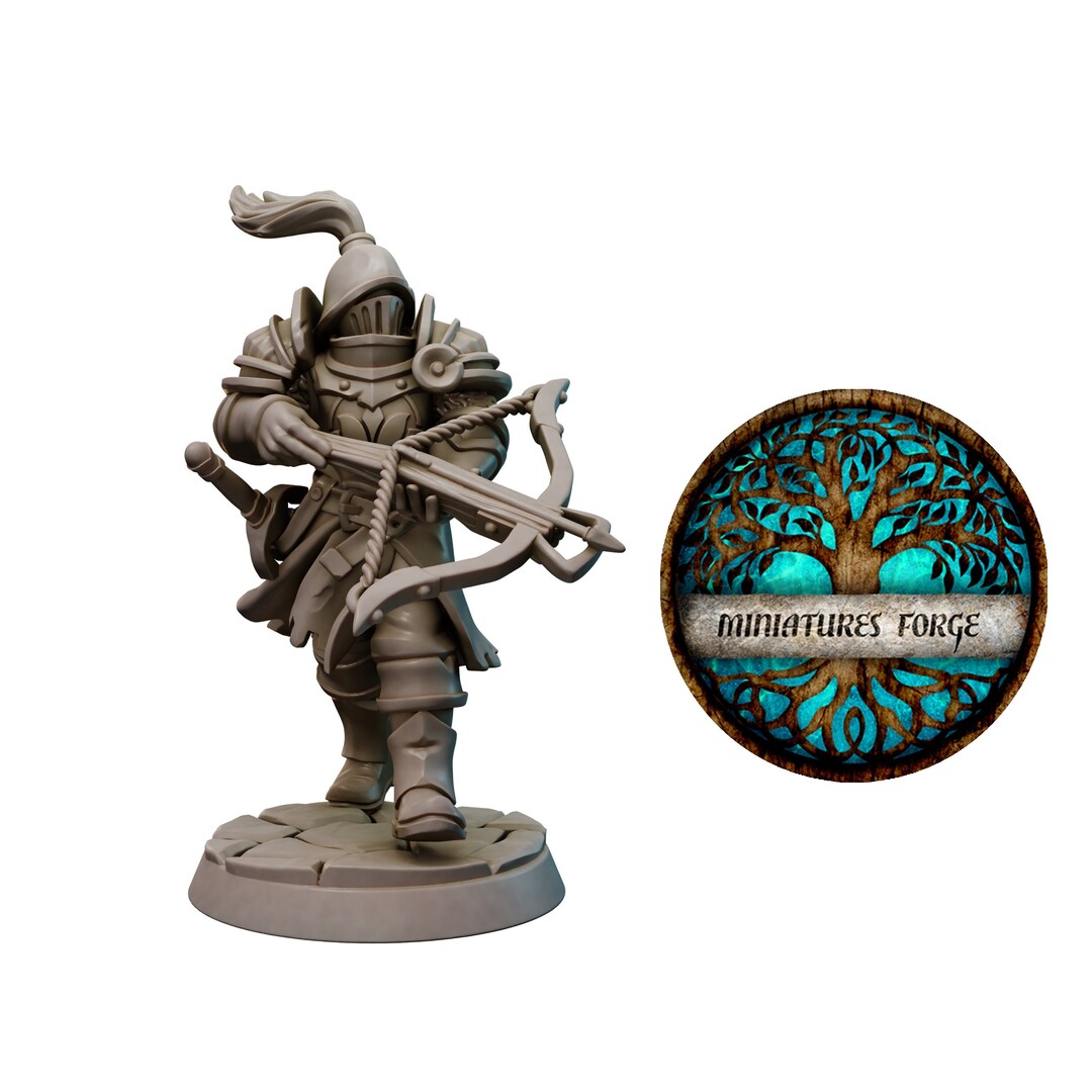 Gm Guard Crossbow Dungeons and Dragons Mini Cleric Paladin Warrior - Etsy