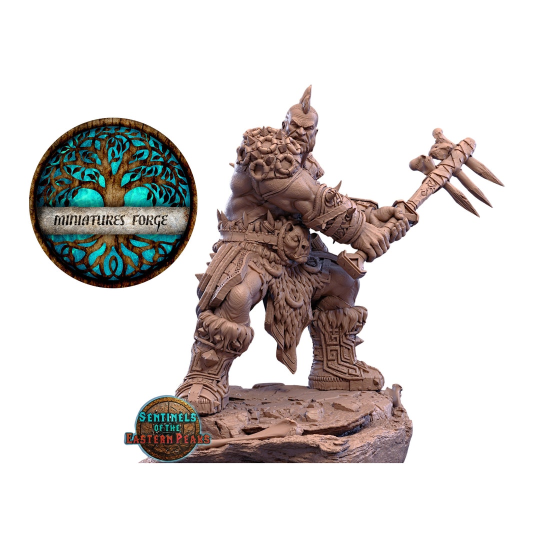 Db Human Digger Bonespiker Miniature Dungeons and Dragons Mini Rpg - Etsy