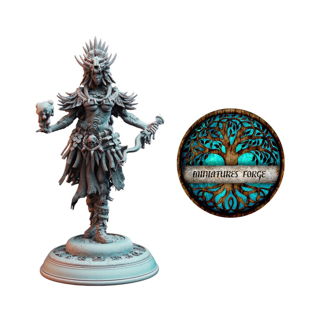 Goliath Blood Shaman Priestess Driga Dms Dungeons and Dragons Mini ...
