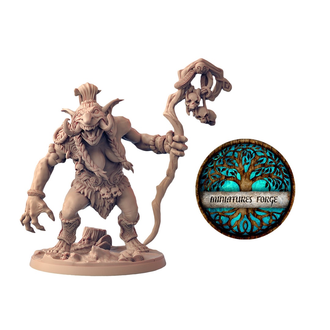 Ag Troll Miniature Hag C Dungeons and Dragons Mini - Etsy