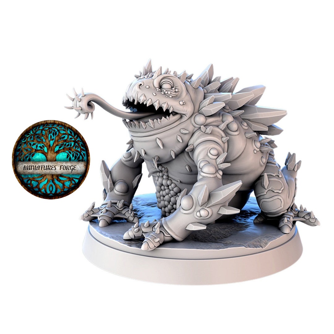 Stl Ice Toad Stl Miniatures Get FREE Wooden RPG Engraved - Etsy