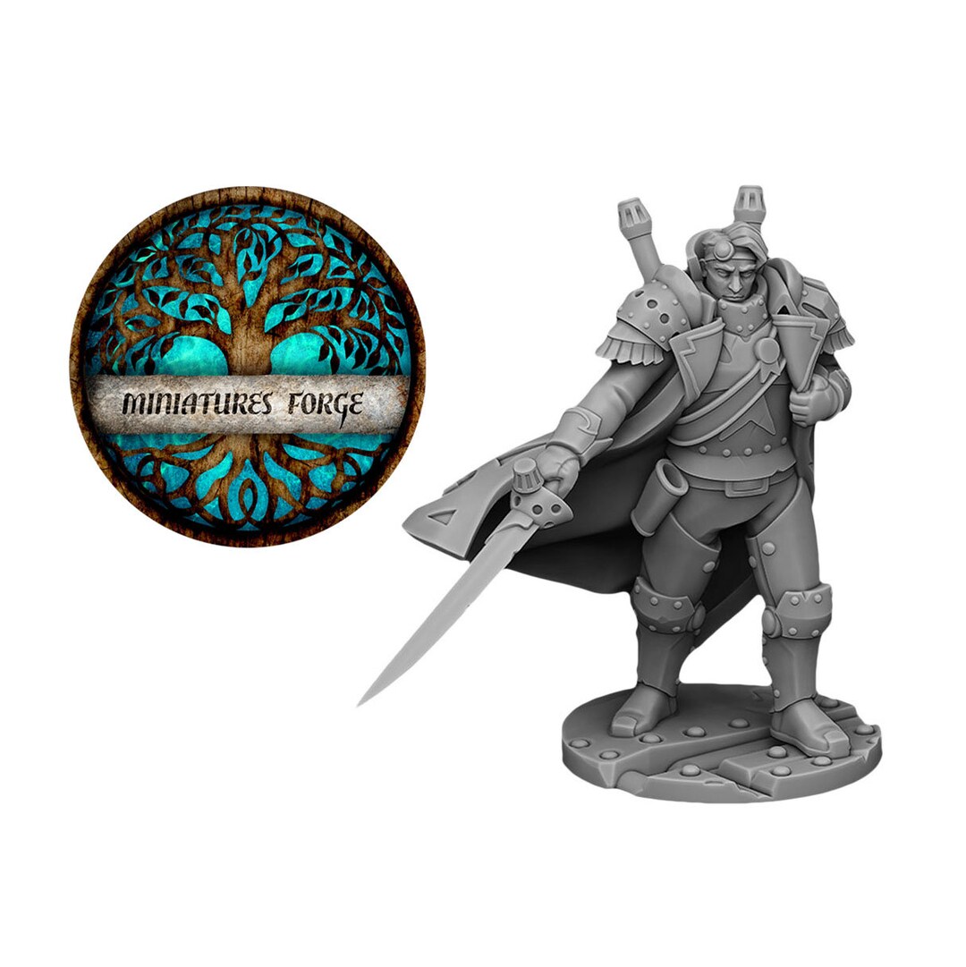 Dd Human Artificer Miniature Dungeons and Dragons Mini - Etsy