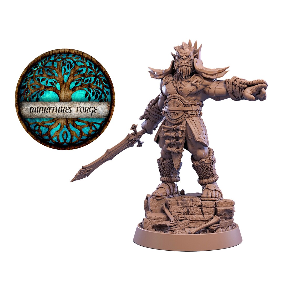 Db Bugbear King Fangtabolous Miniature Dungeons and Dragons Mini - Etsy