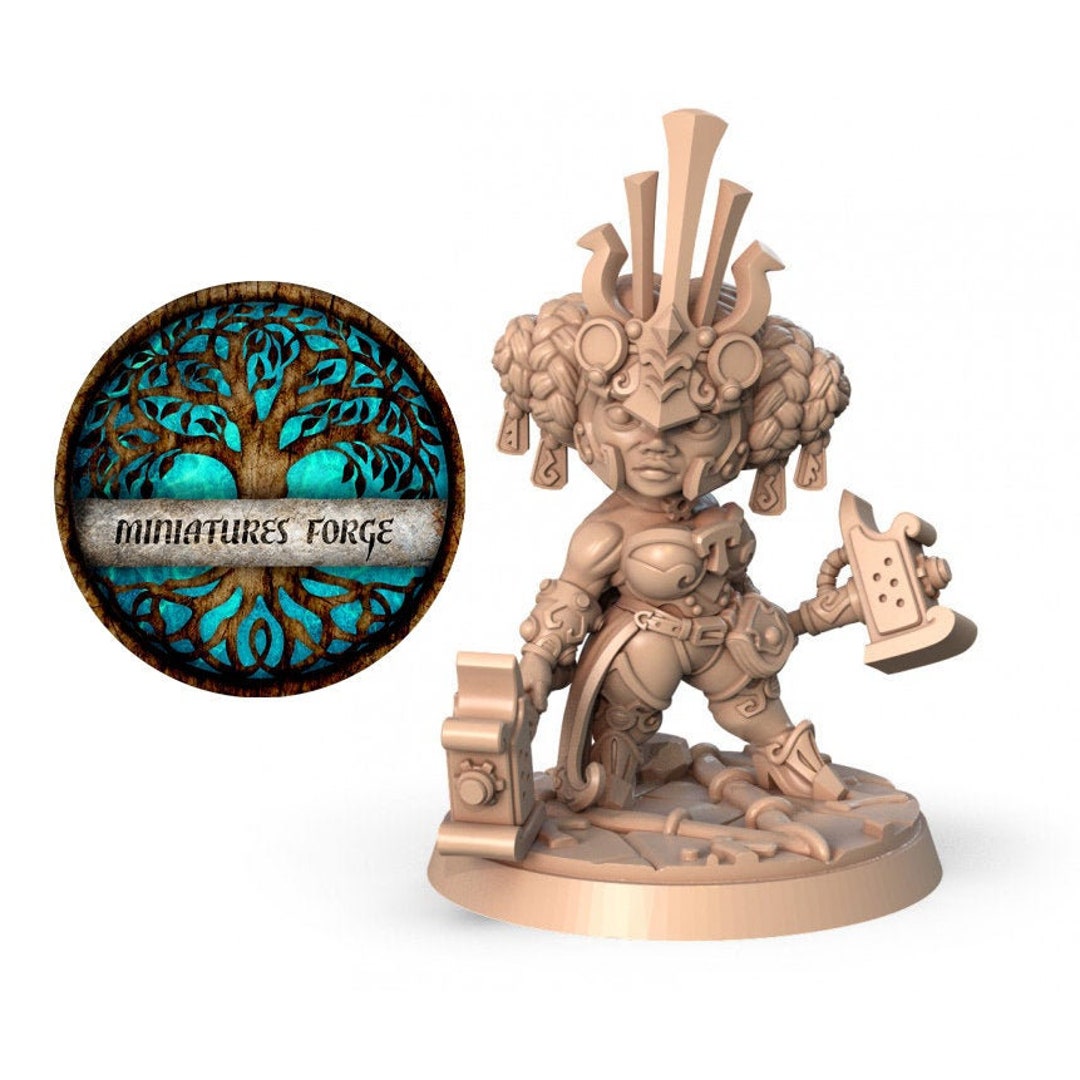 Sw Lady Spark the Fearless Gnome Queen Dungeons and Dragons Mini - Etsy