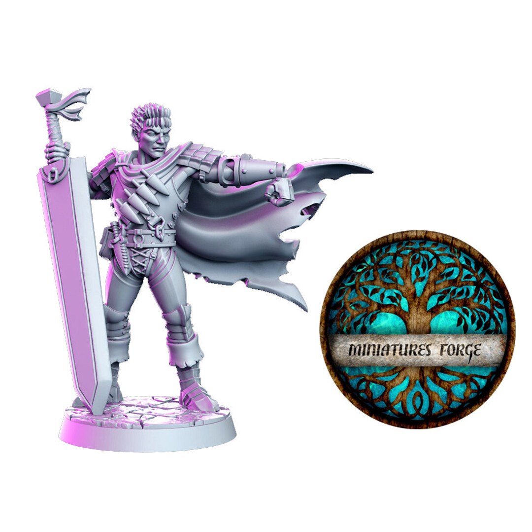 Rne Garth the Warrior Dungeons and Dragons Mini - Etsy