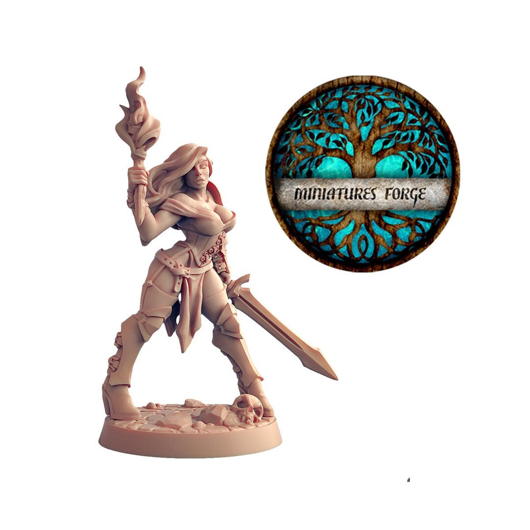 Ag Human Beuty Miniature Human Dungeons and Dragons Mini - Etsy