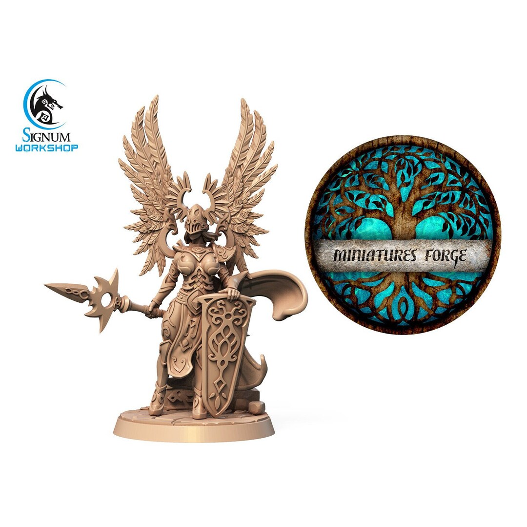 Saint Valhalla Valkyrie Miniature Dungeons and Dragons Mini Dnd ...