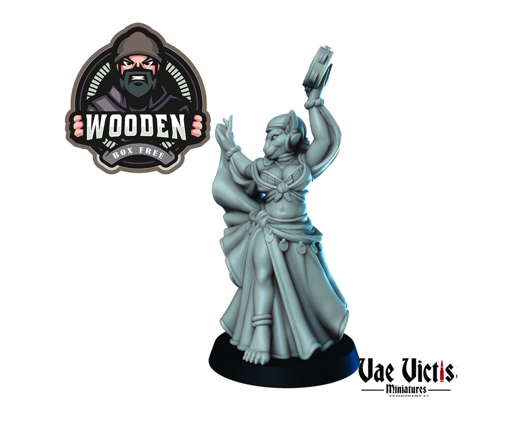 Vv Tabaxi Bard Dancer Dungeons and Dragons Mini - Etsy