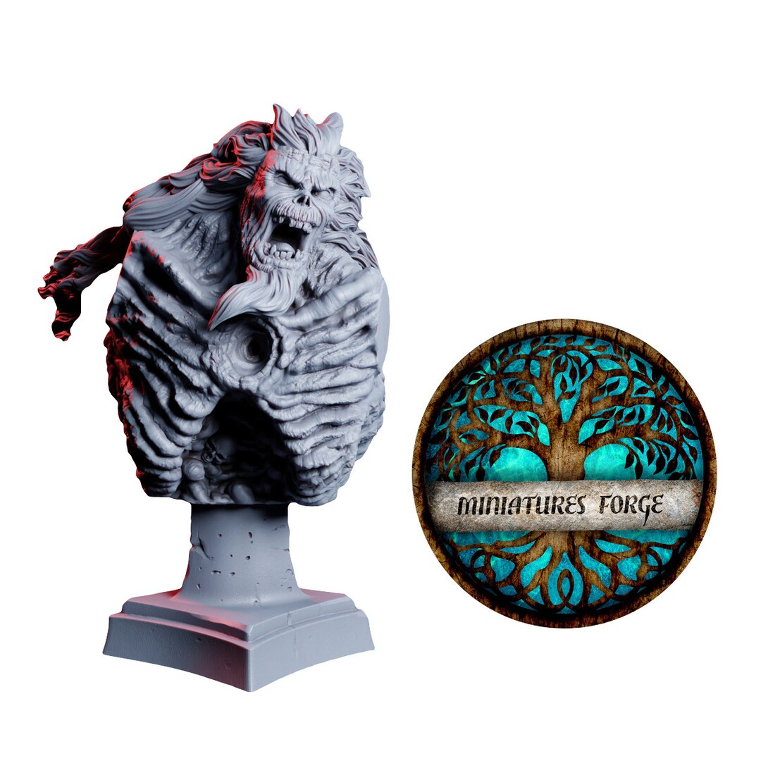 Mountain Yeti Bust Dungeons and Dragons Mini - Etsy