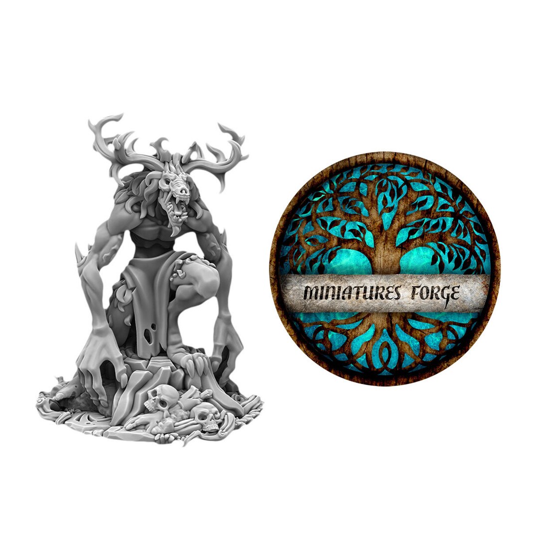 Dd Forest Wendigo Miniature Dungeons and Dragons Mini - Etsy