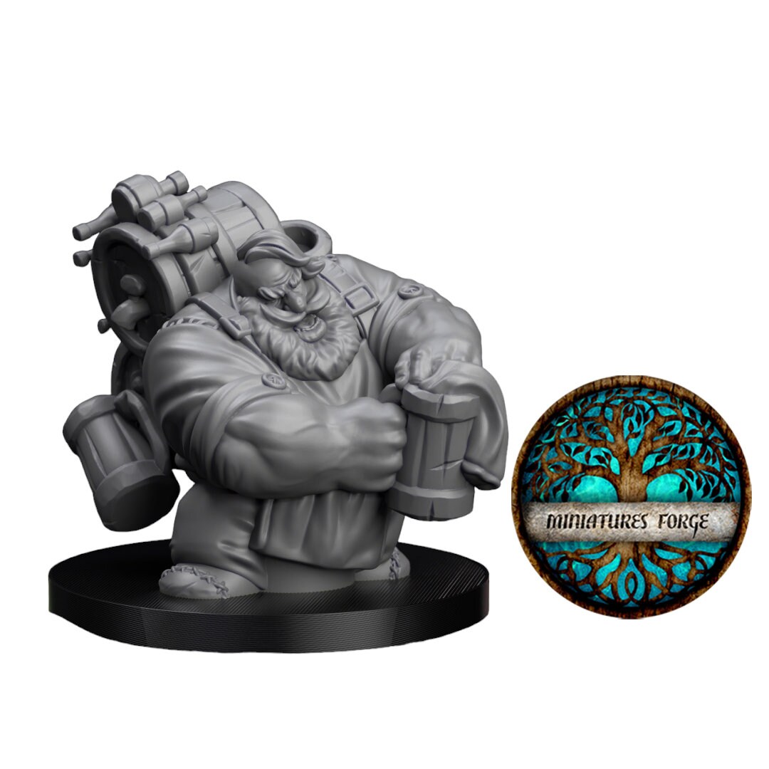 Ens Dwarven Barkeep B Dungeons and Dragons Mini - Etsy