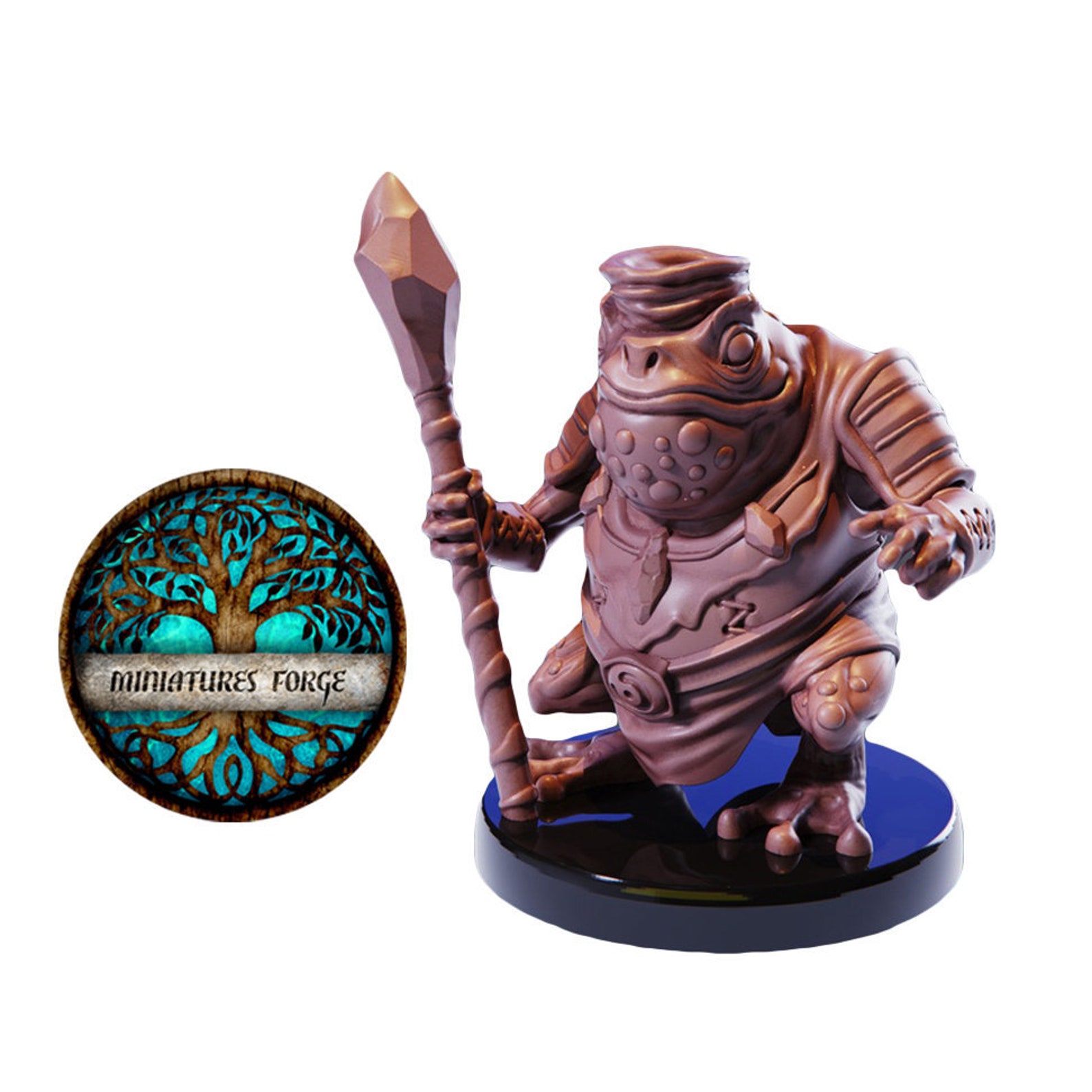 Toad Folk Shaman Epic miniatures Get FREE Wooden RPG | Etsy